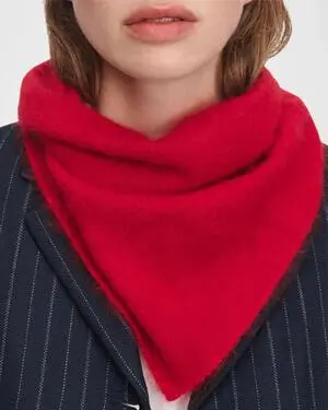 Rag & Bone Jada Brushed Cashmere Scarf - Red