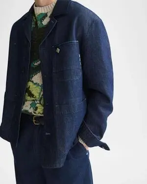 Scotch & Soda Apos;s Utility Cotton Denim Jacket - Washed Ind