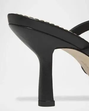 Cinq À Sept Emmy Crystal-embellished Strappy Leather Sandals - Black
