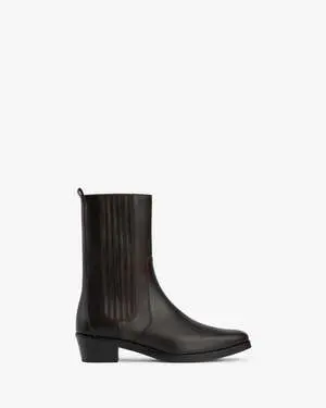 JUDE Smoke Ankle Boot Dark Leather - Brown