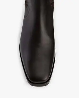 JUDE Smoke Ankle Boot Dark Leather