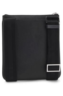 BOSS Structured Envelope Bag With Silver-tone Logo Lettering