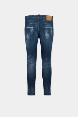 Dsquared2 Medium Cloudy Wash Jeans Skater Dark Crystals Milky Way