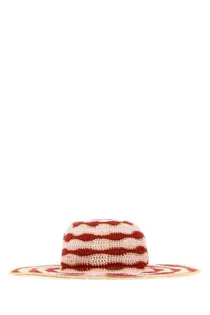 Fendi Embroidered Crochet Hat - Multicolor