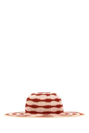 Fendi Embroidered Crochet Hat