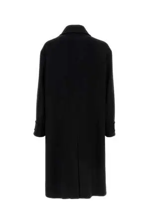 Giorgio Armani Wool Blend Coat - Black