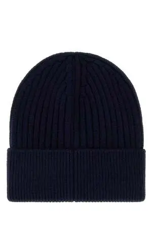 MONCLER GRENOBLE Navy Wool Beanie Hat