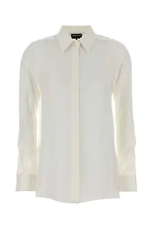Giorgio Armani Silk Shirt - White