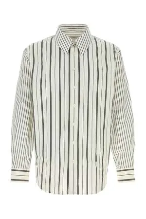 SAINT LAURENT Embroidered Poplin Shirt - Multicolor