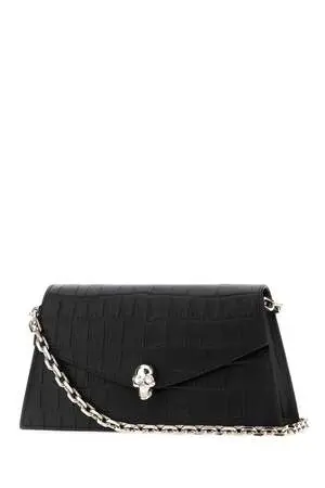 Alexander McQueen Leather Mini Skull Crossbody Bag