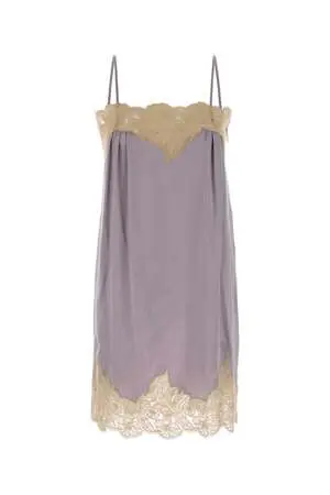 Chloé Lilac Satin Dress - Purple