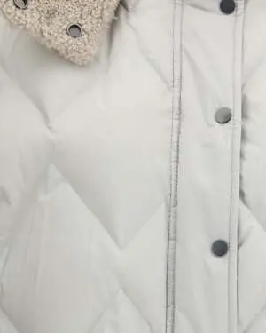 Brunello Cucinelli Padded Vest With Shearling Hood