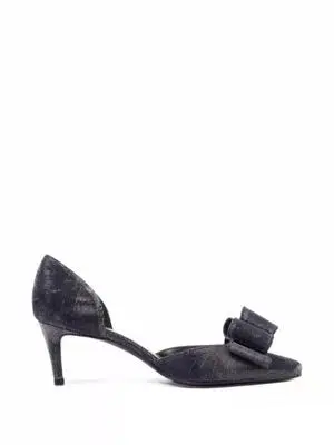 STUART WEITZMAN Bow-detail Pointed-toe Pumps - Black