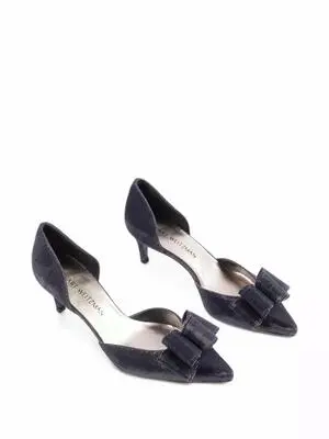 STUART WEITZMAN Bow-detail Pointed-toe Pumps