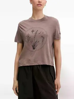 ICEBREAKER 150 Tech Lite Botanical-print Short-sleeve T-shirt - Neutrals
