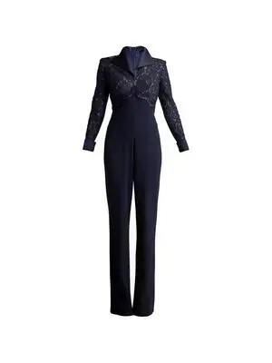 Tadashi Shoji Deacon Lace-panelled Jumpsuit