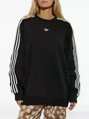 Adidas Lace-trim Embroidered-logo Sweatshirt