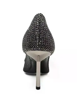 LE SILLA Nicole Crystal-embellished Mesh Pumps