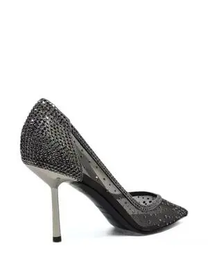 LE SILLA Nicole Crystal-embellished Mesh Pumps