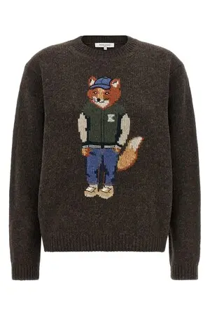 Maison Kitsuné Dressed Fox' Sweater - Brown