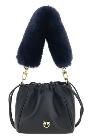 Pinko Nappa Bucket Bag - Blue