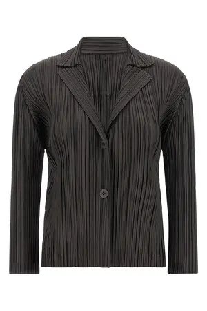 Issey Miyake Pleats' Blazer - Gray
