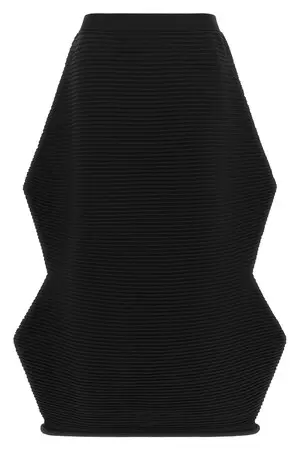 Issey Miyake Zig Zag Knit' Skirt