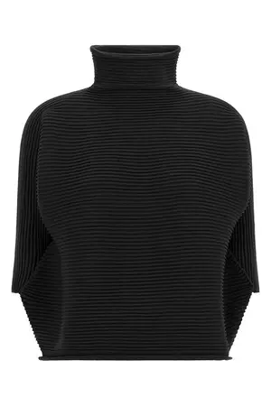 Issey Miyake Zig Zag Knit' Blouse
