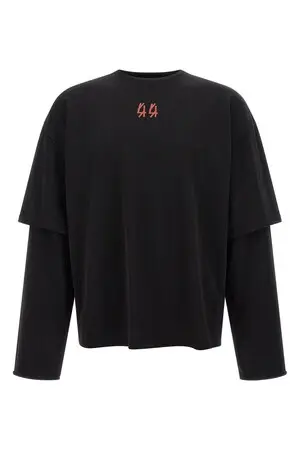 44 LABEL GROUP Over Double' T-shirt - Black
