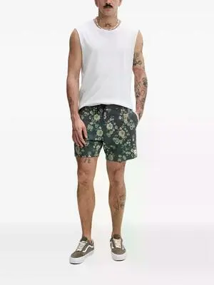 Hurley Floral-print Drawstring Swim Shorts