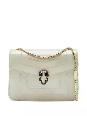 BVLGARI Small Serpenti Forever Shoulder Bag - White