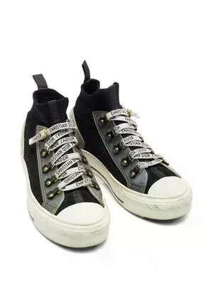 Dior Walk'n' Stretch-knit High-top Sneakers