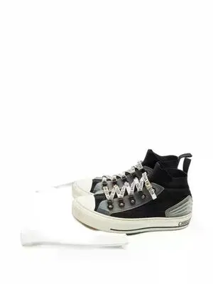 Dior Walk'n' Stretch-knit High-top Sneakers