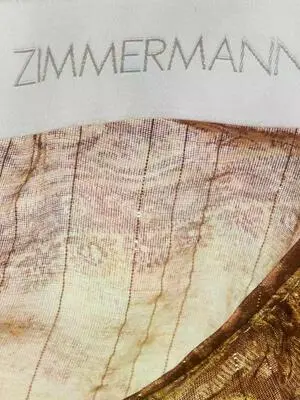 Zimmermann Wanderlust Paisley-print Cropped Top