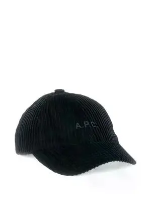 A.p.c. Logo-embroidered Corduroy Baseball Cap