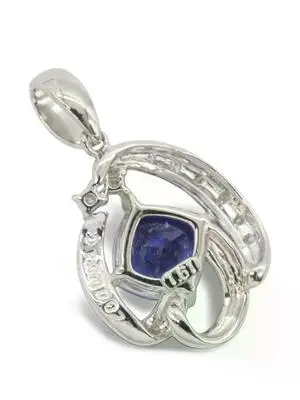 TASAKI 2010s Tanzanite Diamond Pendant - Silver