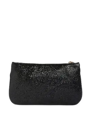 Momoni Kuroi Laminated Leather Clutch Bag