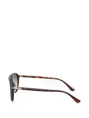 Persol Tortoiseshell-effect Pilot-frame Sunglasses