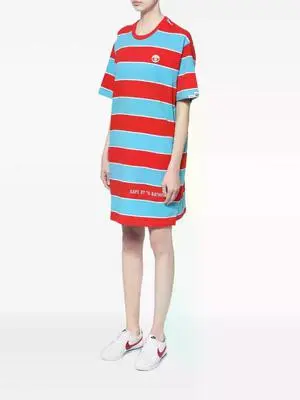 AAPE BY *A BATHING APE Moonface Striped T-shirt Mini Dress