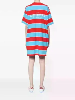 AAPE BY *A BATHING APE Moonface Striped T-shirt Mini Dress