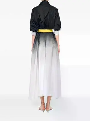 Norma Kamali Ombré-effect Belted Midi Dress