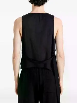 ANN DEMEULEMEESTER Floral-jacquard Waistcoat