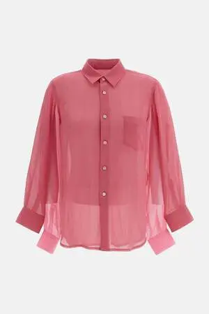 Comme Des Garçons Camicia Con Doppia Manica - Rose