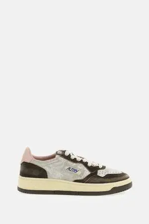 AUTRY Sneakers Medalist Low In Pelle Laminata Suede - Multicolore