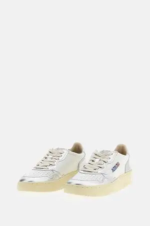 AUTRY Sneakers Medalist Low In Pelle - Silver