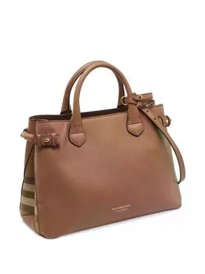 BURBERRY Medium Banner House Check Tote Bag