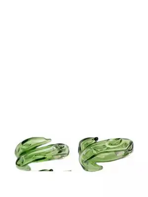 SALVÁREA Remolino Swirl-design Earrings - Silver