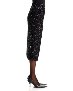 Bardot Sienna Sheer Sequin Midi Skirt