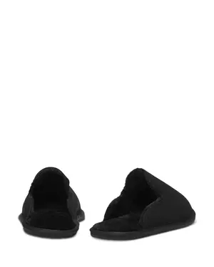 BOSS By Hugo Home Microfiber Slipper - Black