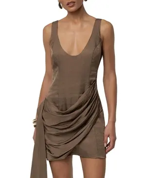 JLUXLABEL Golden Passage Mini Dress